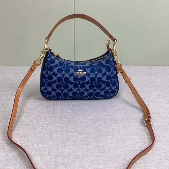 Coach | Bags | Coach Teri Shoulder Bag In Signature Denim | Poshmark